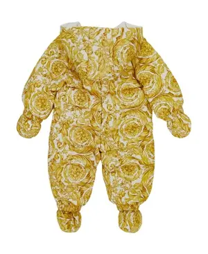 Versace Barocco-print Zip-up Snowsuit