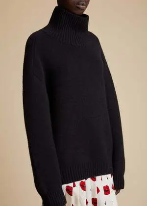 Khaite The Landen High Neck Knitted Jumper
