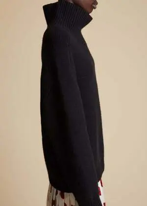 Khaite The Landen High Neck Knitted Jumper