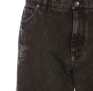 Dolce & Gabbana Ripped-detailing Knee-length Denim Shorts