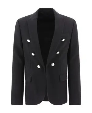 Balmain Double-breasted Flannel Blazer