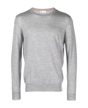 Brunello Cucinelli Crewneck Knitted Jumper - Gray