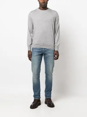 Brunello Cucinelli Crewneck Knitted Jumper - Gray