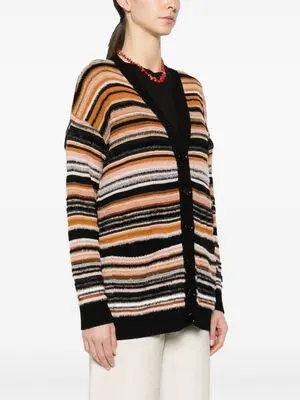 Missoni Striped Crochet-knit Cardigan