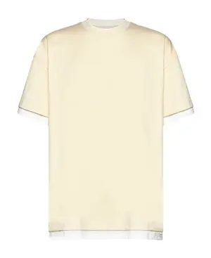JIL SANDER Logo Printed Crewneck T-shirt - White