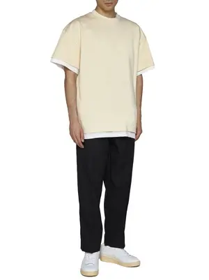 JIL SANDER Logo Printed Crewneck T-shirt