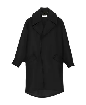 Saint Laurent Oversized Coat In Wool
