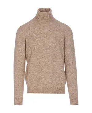 Brunello Cucinelli Roll-neck Knitted Jumper - Nude