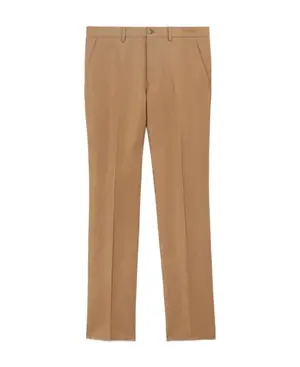 Burberry Pressed-crease Tailored Trousers - Brown