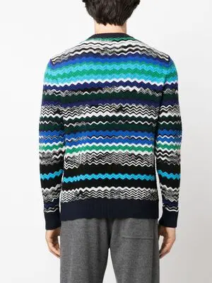 Missoni Zig-zag Woven Crewneck Knitted Jumper