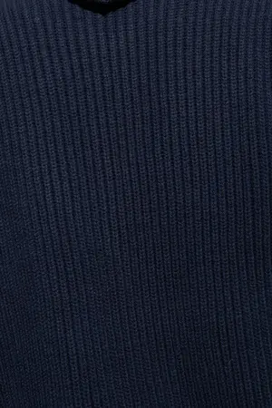 JIL SANDER Ribbed Zip-up Cardigan