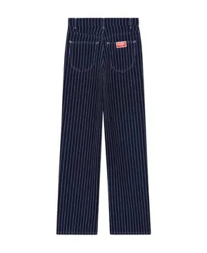 Kenzo Sashiko Stitch Wide Leg Jeans