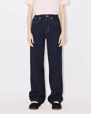 Kenzo Sashiko Stitch Wide Leg Jeans