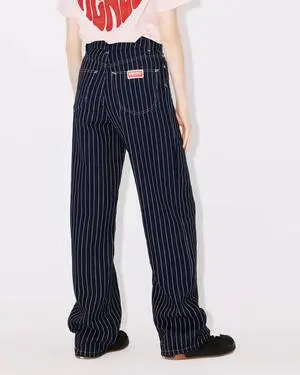 Kenzo Sashiko Stitch Wide Leg Jeans