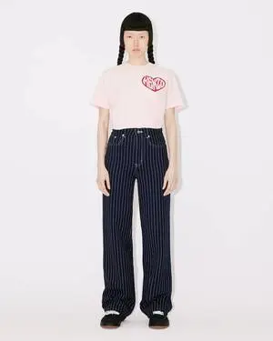 Kenzo Sashiko Stitch Wide Leg Jeans