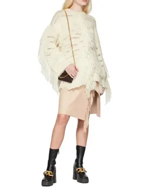 Stella McCartney Oversized Fringed Knitted Jumper