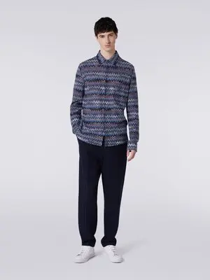 Missoni Chevron Printed Long-sleeved Shirt