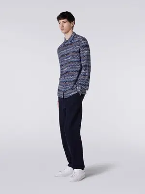 Missoni Chevron Printed Long-sleeved Shirt