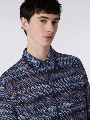 Missoni Chevron Printed Long-sleeved Shirt