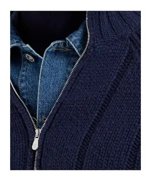 Brunello Cucinelli Zip-up Ribbed-knit Jacket