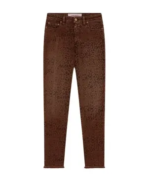 GOLDEN GOOSE Leopard Printed Skinny Jeans