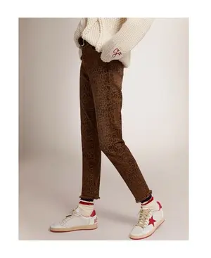 GOLDEN GOOSE Leopard Printed Skinny Jeans