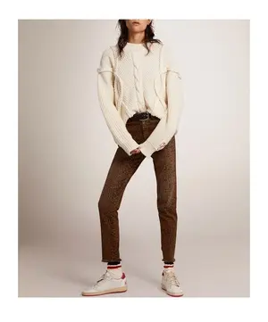 GOLDEN GOOSE Leopard Printed Skinny Jeans