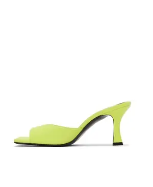 Attico Square-toe Leather Mules