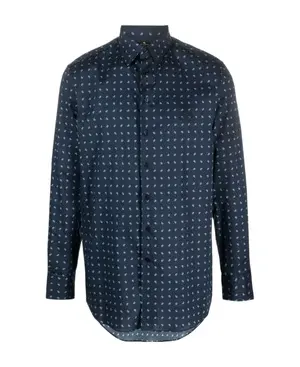 Etro Paisley-print Button-up Shirt - Blue