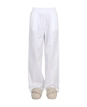 Fabiana Filippi Straight-leg Elasticated-waistband Trousers - White