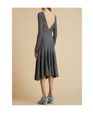 Khaite The Dany Open-back Pleated Dress