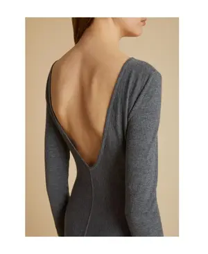 Khaite The Dany Open-back Pleated Dress