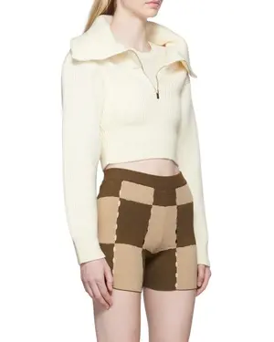 Jacquemus Risoul Double Collar Sweater - White