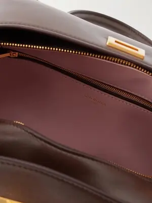 Balenciaga Le 7 Bowling Full-grain Leather Shoulder Bag