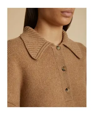 Khaite Bristol Polo-collar Ribbed Knitted Jumper