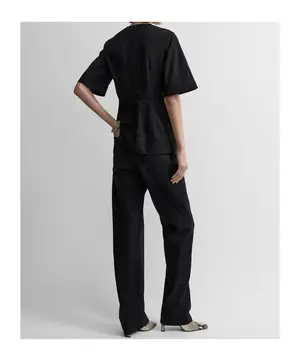 TOTEME Short-sleeved Top - Black