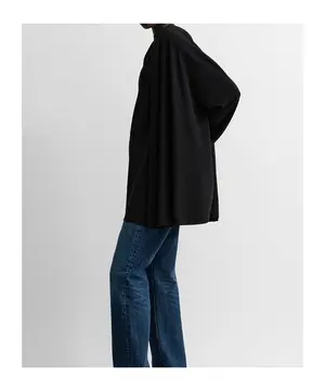 TOTEME Asymmetric Draped Blouse - Black
