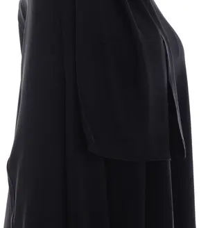 TOTEME Asymmetric Draped Blouse - Black