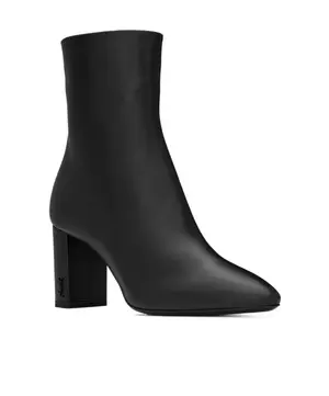 Saint Laurent Lou Almond Toe Ankle Boots