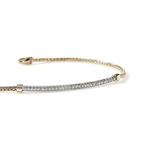 JOHNHARDY John Hardy Jh Essential Pavé Bracelet Diamonds, 1.8mm