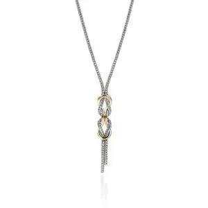 JOHNHARDY Infinite Love Knot Necklace, Gold 1.8mm