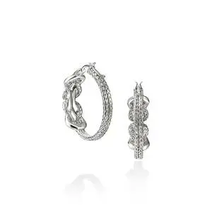JOHNHARDY Infinite Love Knot Hoop Earrings 27.5mm