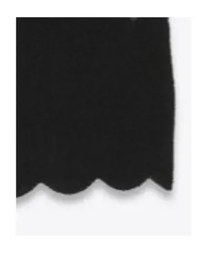 Saint Laurent High-waisted Scallop-edge Shorts
