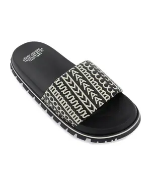 Marc Jacobs Monogram Printed Slip-on Slides