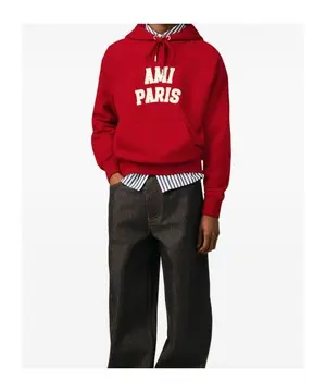 AMI Paris Embroidery Hoodie