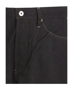 JIL SANDER Logo Patch Straight Leg Jeans