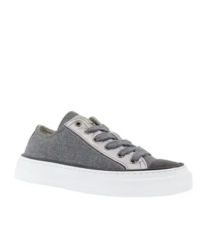 Brunello Cucinelli Panelled Lace-up Sneakers