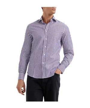 Brunello Cucinelli Striped Long-sleeved Shirt
