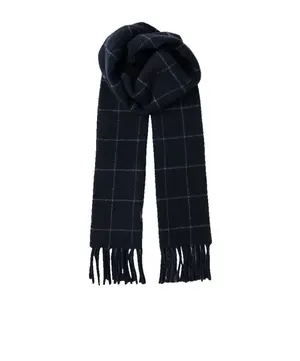 Polo Ralph Lauren Check Embroidered Scarf - Hunter Navy