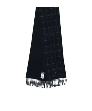 Polo Ralph Lauren Check Embroidered Scarf - Hunter Navy